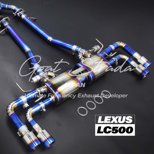 LEXUS LC500 5.0L V8 F1 sound Titanium Valved Rear Exhaust+Tips Ultimate ...