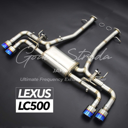 LEXUS LC500 Sus304 Rear Exhaust+Tips | GWAPOTech JAPAN