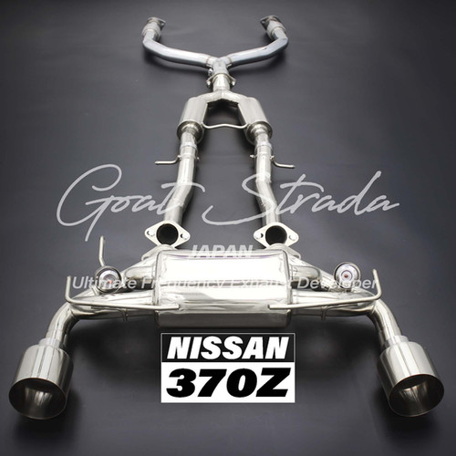 NISSAN Fairlady-Z 370Z Sus304 Valved Rear Exhaust+Mid pipe+Front pipes ...