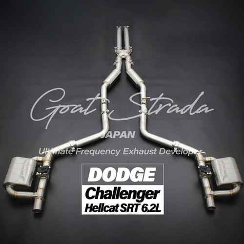 Dodge Challenger Hellcat SRT6.2L Sus304 Valved Rear Exhaust+Mid pipe ...