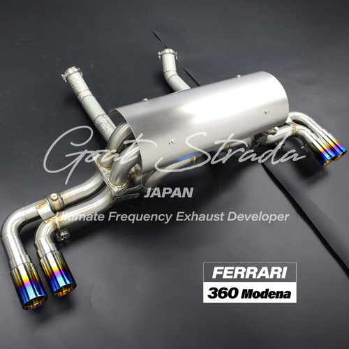 Ferrari 360 Modena Sus304 F1 sound Valved sport Rear Exhaust+Down pipes ...