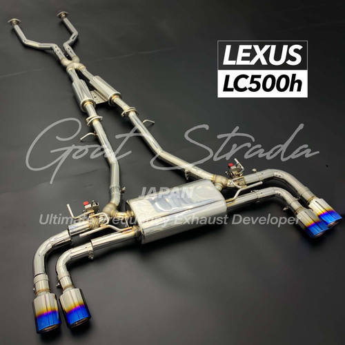 LEXUS LC500h Sus304 Rear+Mid+Down pipes+Tips | GWAPOTech JAPAN