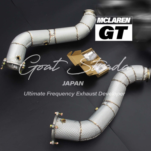 McLaren GT Sus304 Straight free-flow Down pipes | GWAPOTech JAPAN