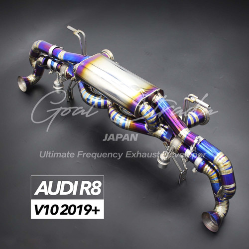 AUDI R8 2019+ v10 Titanium F1 sound Valved Rear Exhaust system ...