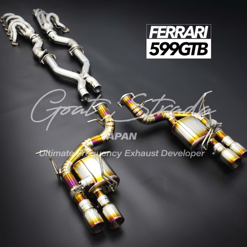 F1 Racing sound Exhaust systems for Ferrari 599GTB Rear Exhaust+X down ...