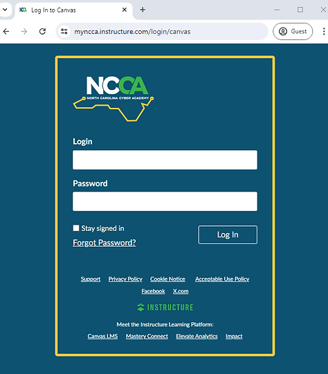 Canvas Parent (Observer) Accounts | MyNCCA