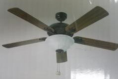 52" Basic ceiling fan with one light; Remote control | Yukon Remodeling