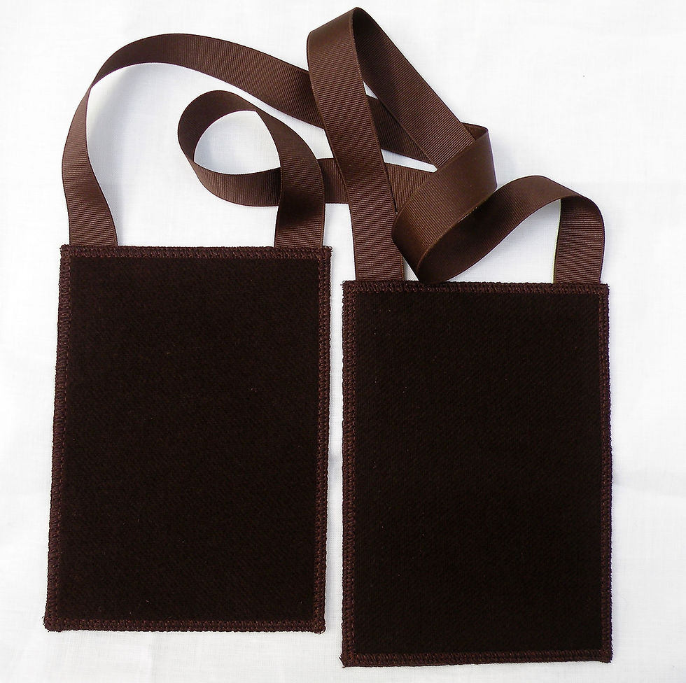 Brown Scapular Woven Wool Large Garment of Grace