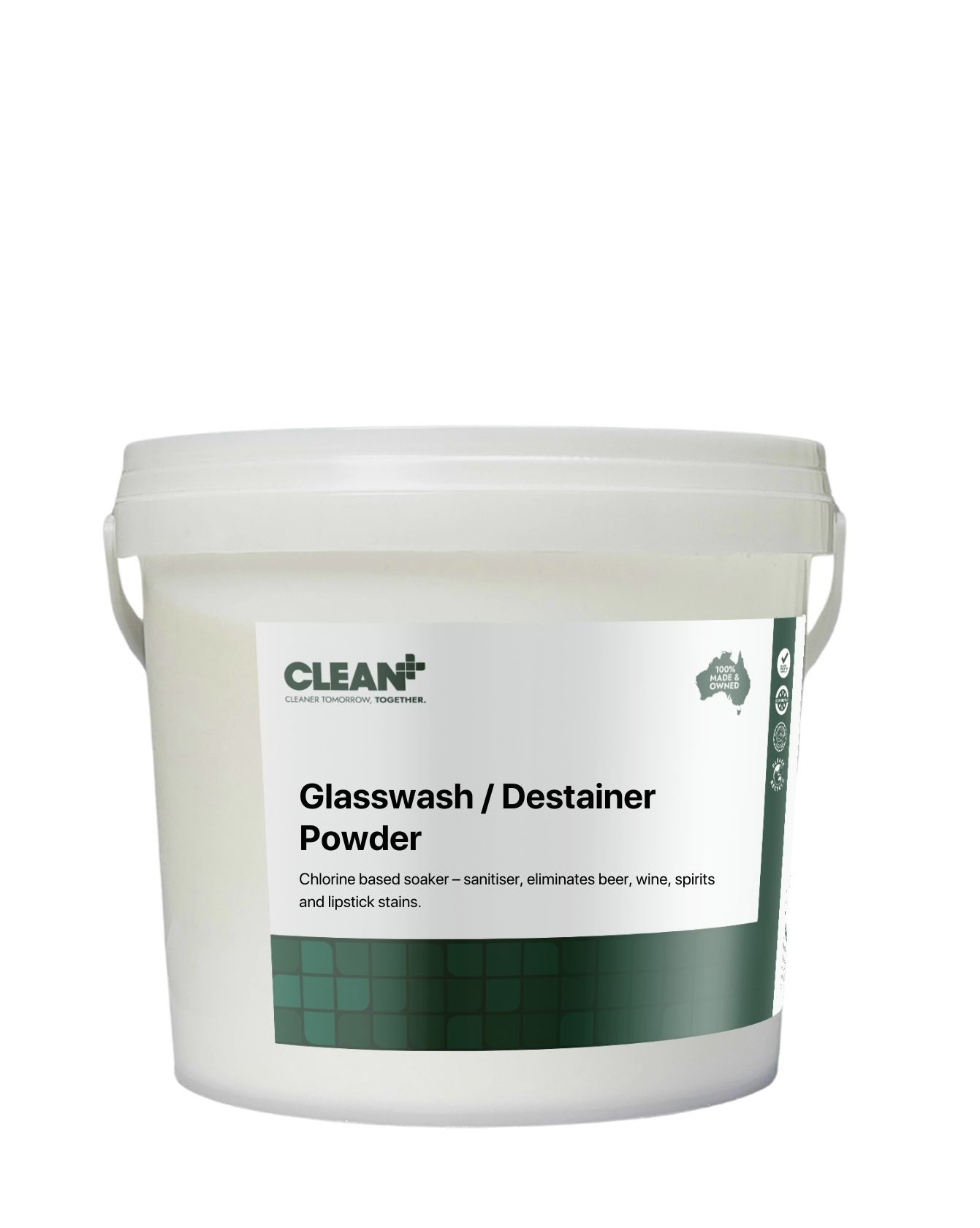 Glasswash and Destainer Powder