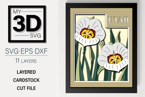 3D UTAH SVG | My 3D SVG