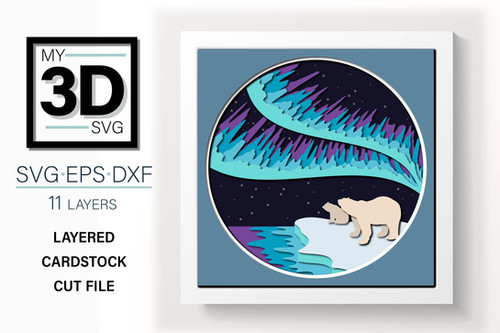 3D NORTHERN LIGHTS SVG | My 3D SVG