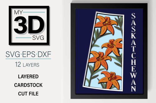 3D SASKATCHEWAN SVG | My 3D SVG