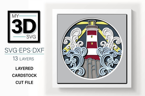 3D LIGHTHOUSE SVG | My 3D SVG