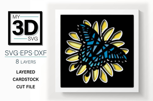 3D Butterfly 2 SVG | My 3D SVG