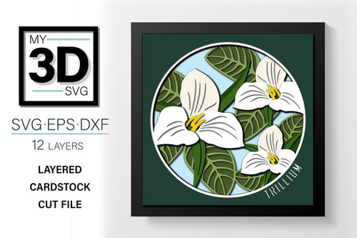 3D TRILLIUM SVG | My 3D SVG