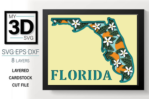3D FLORIDA SVG | My 3D SVG
