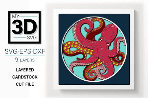 3D OCTOPUS SVG | My 3D SVG