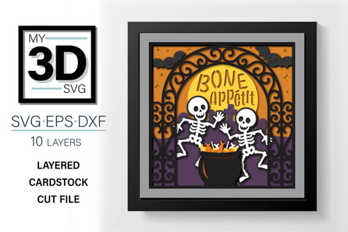3D BONE APPETIT SVG | My 3D SVG