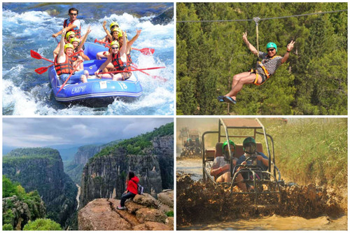 4 in 1 Tazy canyon + Rafting + Zipline + safari buggy | ЭКСКУРСИИ В КЕМЕРЕ