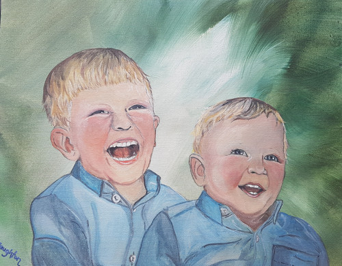 Brad & Finley - Original Portrait Painting | HART INSPIRE