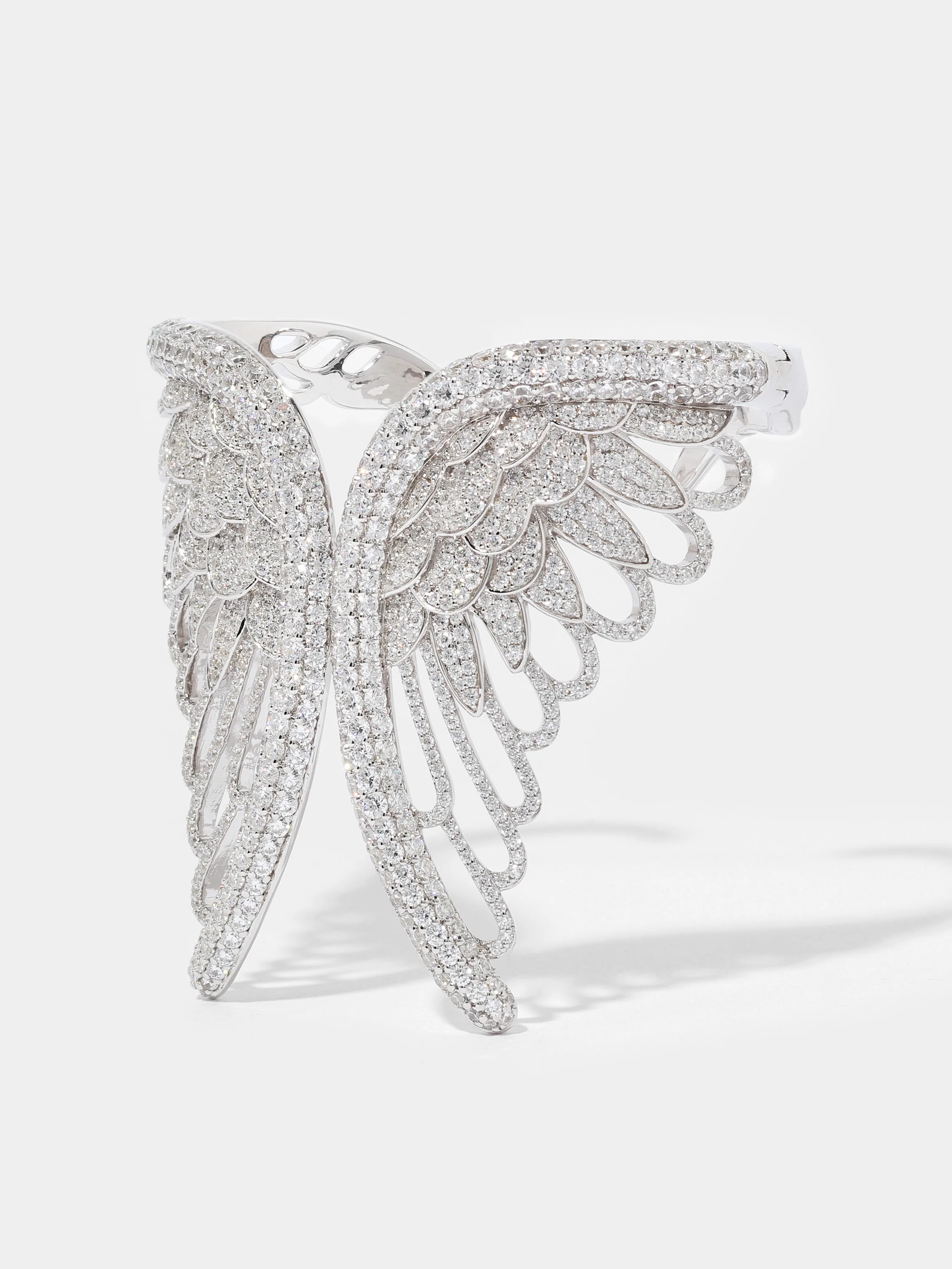 Angel Wings Pavé Cuff Bracelet | Ferreirov