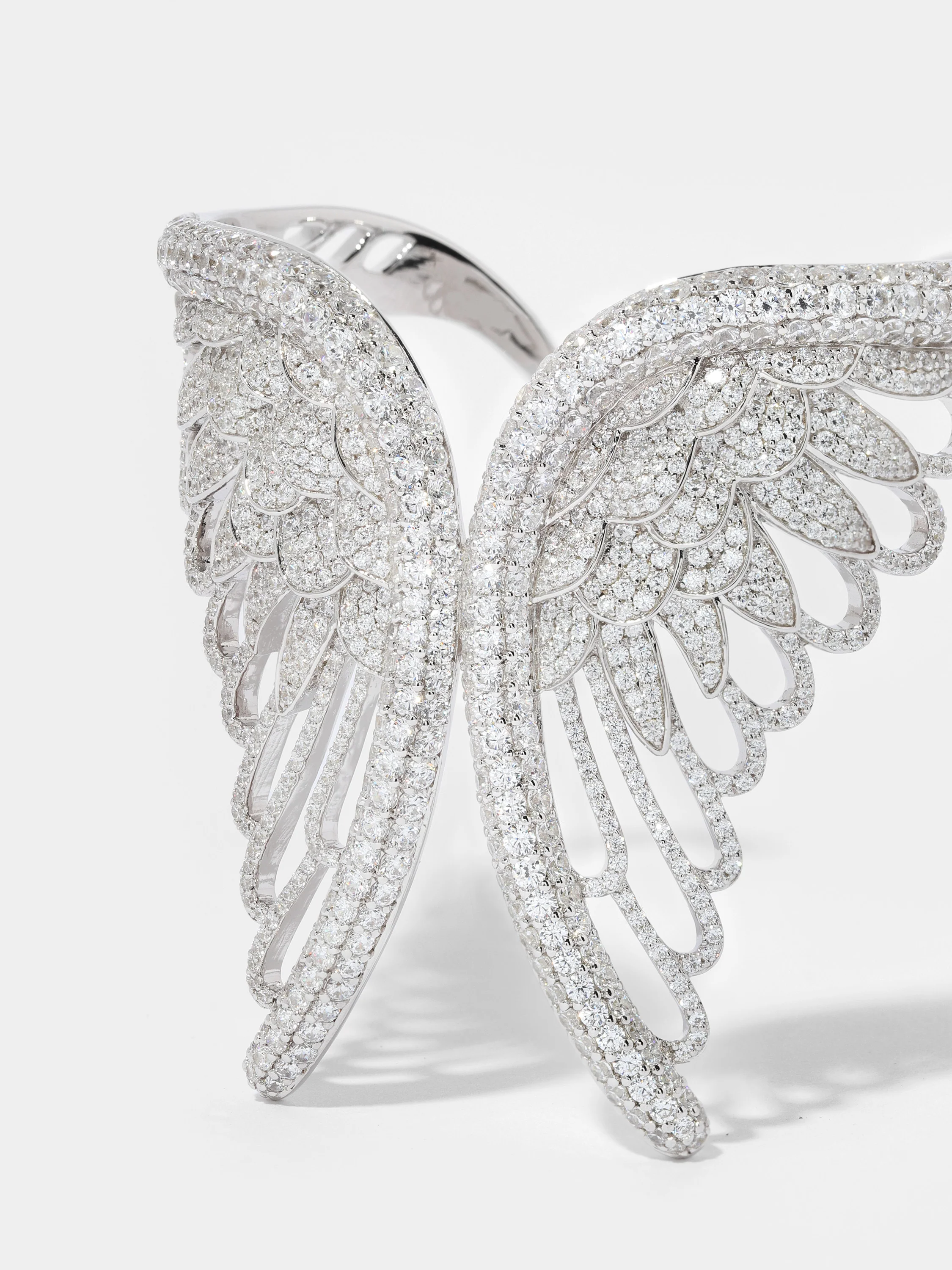 Angel Wings Pavé Cuff Bracelet | Ferreirov