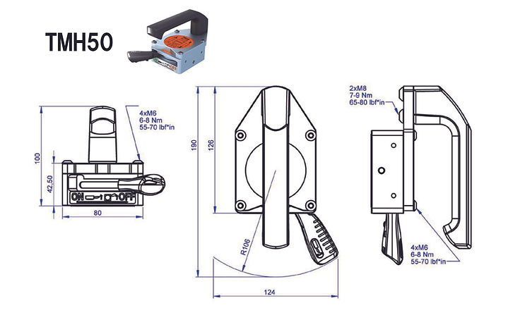 平鋼用スペックと寸法 | アルフラ マグネットシステム