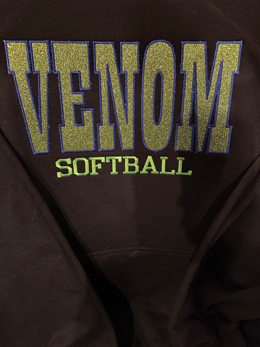 Venom Softball Embroidered | D Sacs Vinyl Creatio