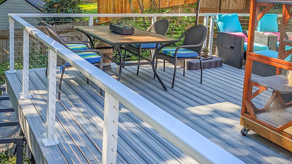 TnT Builders | Trex Deck with Cable Railing