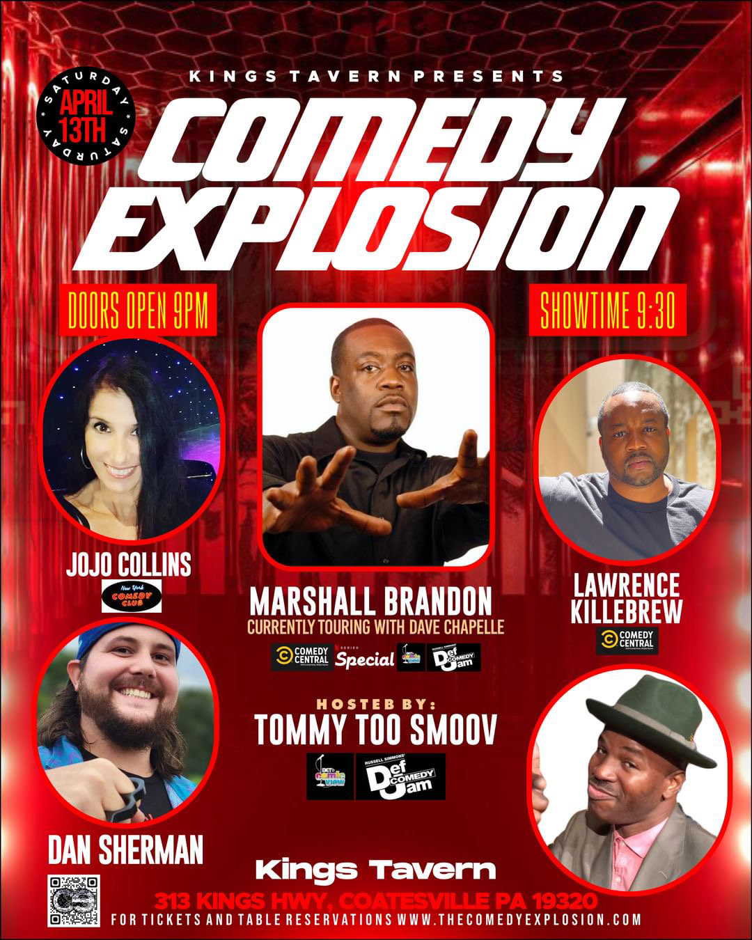 Comedian Marshall Brandon Live (Currently touring with Dave Chappelle) | My Site