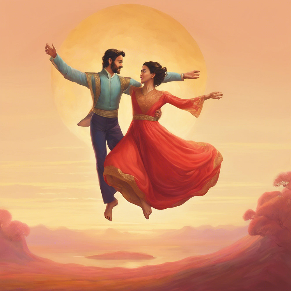 The Art of Levitating in Love: A Romantic Concept with a Platonic Touch