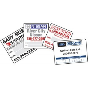 Custom Service Reminder Decals | Michael Mason