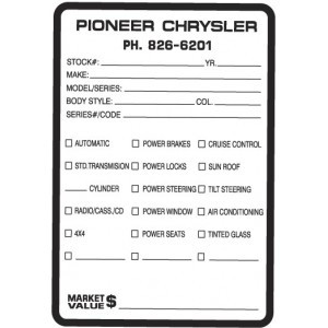 Custom Option Stickers Small | Michael Mason