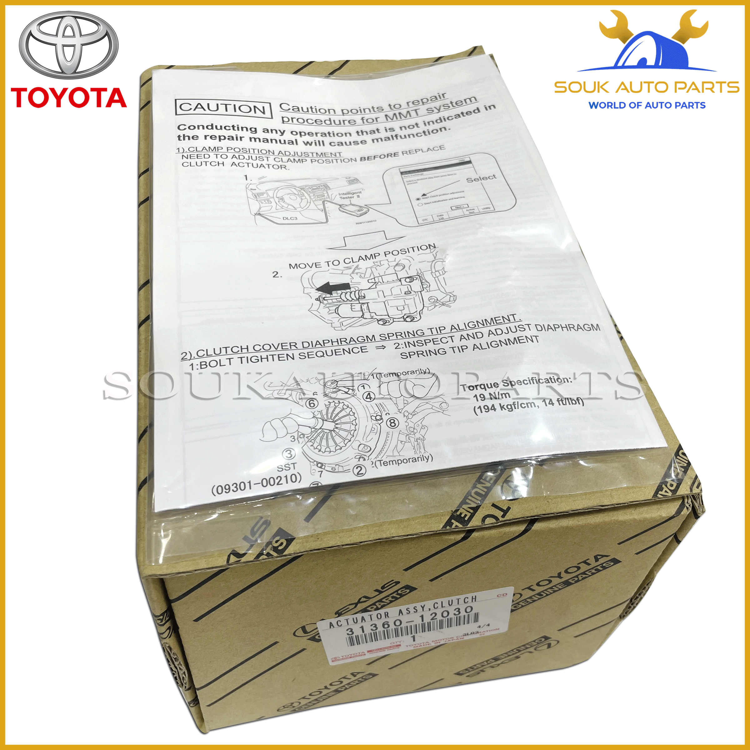 31360-12030 Genuine Toyota CLUTCH ACTUATOR ASSY 3136012030 OEM | Souk ...