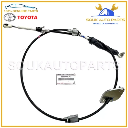 33820-0K021 Genuine Toyota CABLE ASSY, TRANSMISSION CONTROL 2TRFE HILUX ...