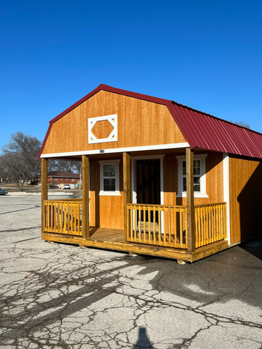 16X44 Lofted Barn Cabin | The Shed House LLC