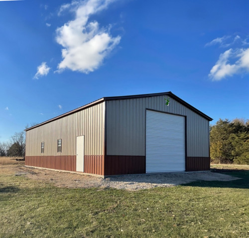 30X50X12 Steel Shop Building | The Shed House LLC