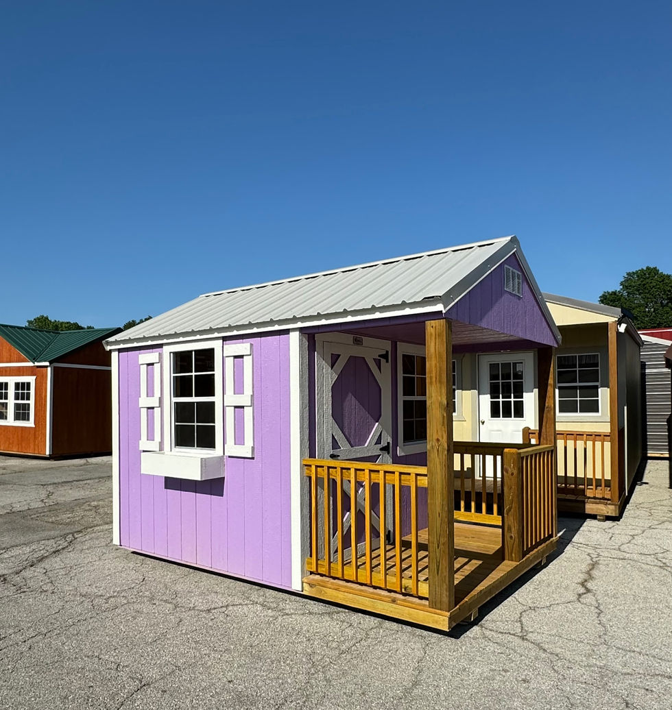 8x12 Tiny Cabin Playhouse | The Shed House LLC