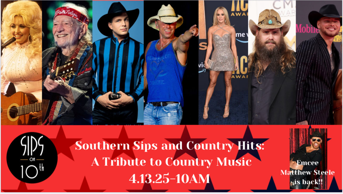Southern Sips and Country Hits: A Tribute to Country Music | Sips On 10th