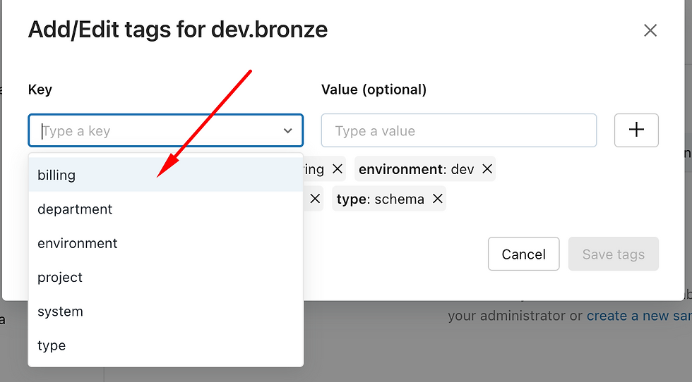 Databricks - TAGs - Tagueando seu ambiente