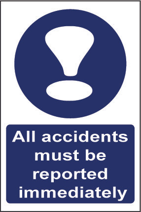 All accidents must be reported | website