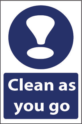 Clean as you go | website