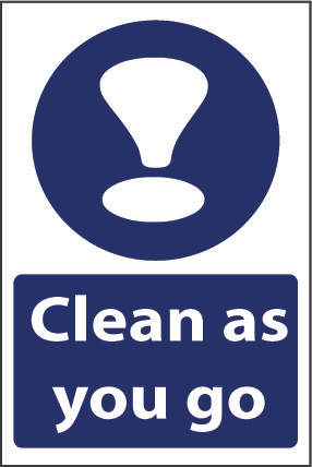 Clean as you go | website