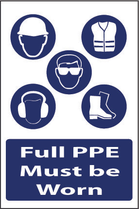 Full PPE must be worn | website