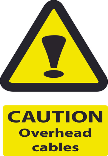 Caution Overhead cables | website
