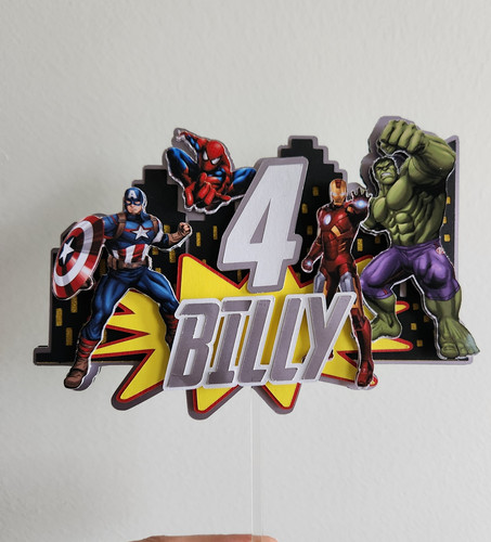 Superhero Cake Topper | TheMadCrafterDesigns