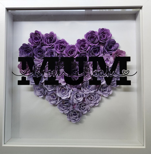 Name inside Name Personalised Shadow Box Frame | TheMadCrafterDesigns