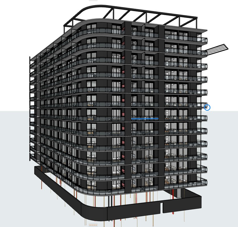 Apartment Building Exact Render | ArchiVinci | 30479