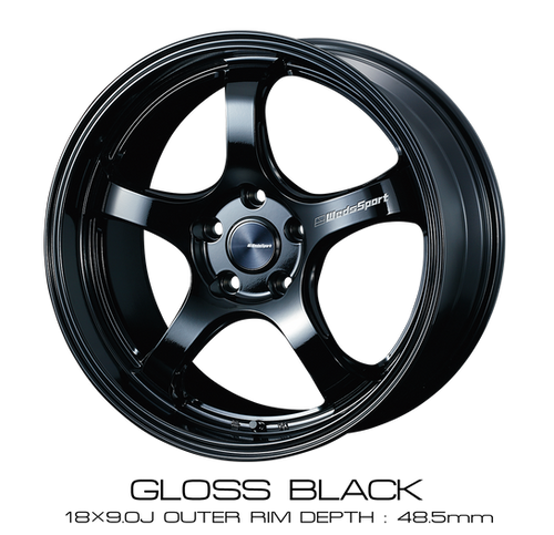 WEDSSPORT - WHEEL SET RN-05M GLOSS BLACK - civic Type-R FK8 / FL5 ...