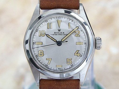 Rolex 4377 Military Officer's Vintage 1945 Rare Collector Investment Watch